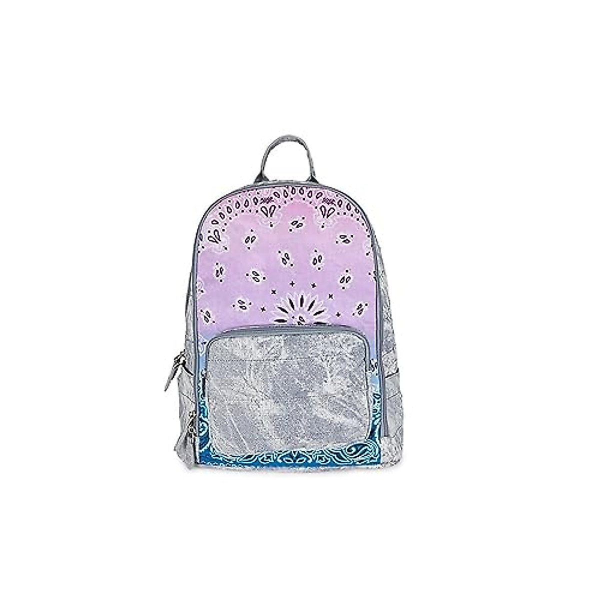 Bari Lynn Bandana Pink/Grey/Blue backpack