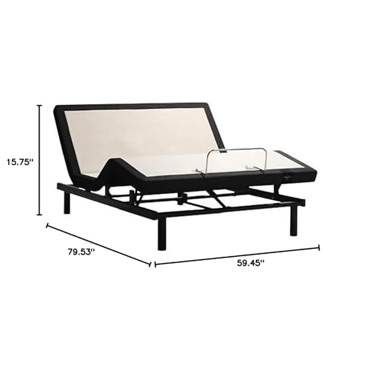 Tempur-Pedic Ergo 2.0 Bed Base Adjustable, Queen, Black