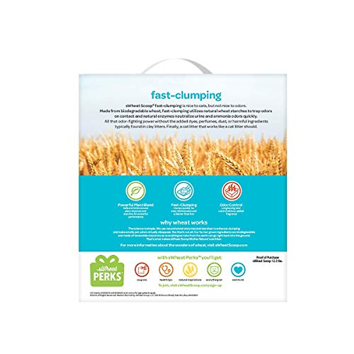 sWheat Scoop Multi-Cat All-Natural Clumping Cat Litter, 12.3lb Box