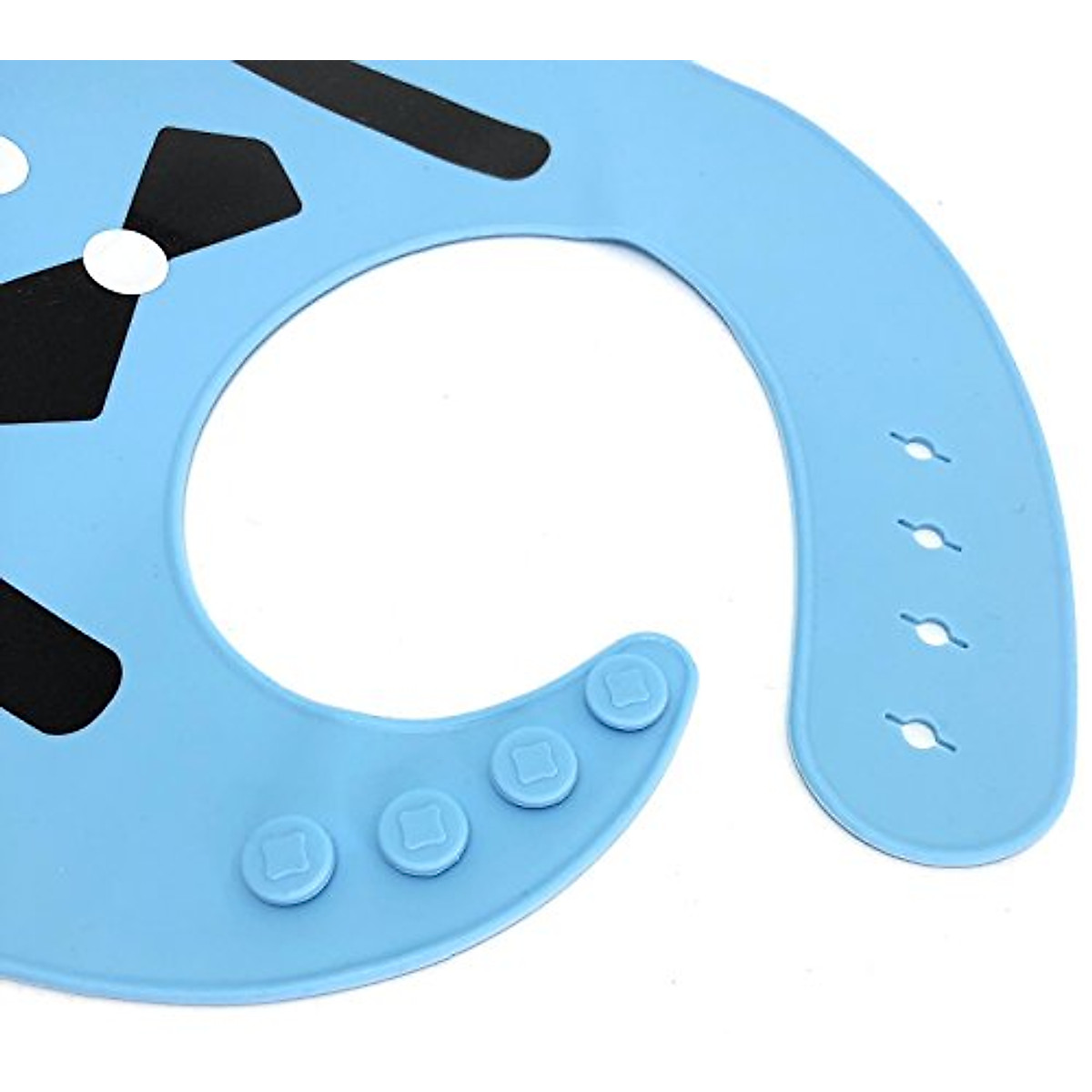 Waterproof Bibs for Toddlers - Silicone Bib –Fits Up to 6 Years Old (Blue Suit)