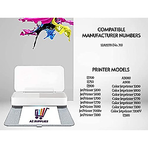 AZ SUPPLIES Compatible Ink Cartridge Replacement for Lexmark 12A1970 Compatible with SCX-1100 SCX-1150F SF-3150 SF-4300 SF-4500 SF-4700 SF-4750C X125 X125 Pro X4212 X4250 X4270 -Black