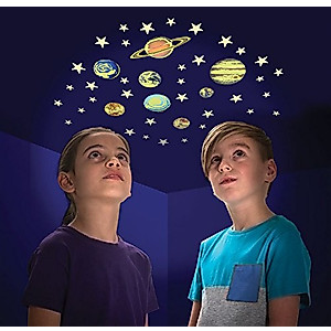 The Original Glowstars: Glowstars & Planets- Glow-in-The Dark, Space Décor, Plastic, Self-Adhesive Pads, Decorate Ceilings, Walls & More