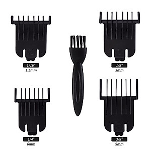 Professional SlimLine Pro Li Trimmer Replacement Blade Comfort Edge T-Blade Set Compatible with Andis Outliner Trimmer #32105 D-7 D-8,Ceramic blade + Sliver Steel Blade （Black)