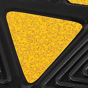 Rubber Curb Ramp, 2pcs Heavy Duty Rubber Curb Ramps Driveway Threshold Ramp for Car Vehicle Motorbike Wheelchair, 19.29 x 14.57 x 6.1