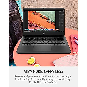 HP Laptop 14-DQ0060NR 14" HD Touchscreen, Intel Celeron N4120, 4GB RAM, 64GB eMMC, Windows 10 (Renewed)