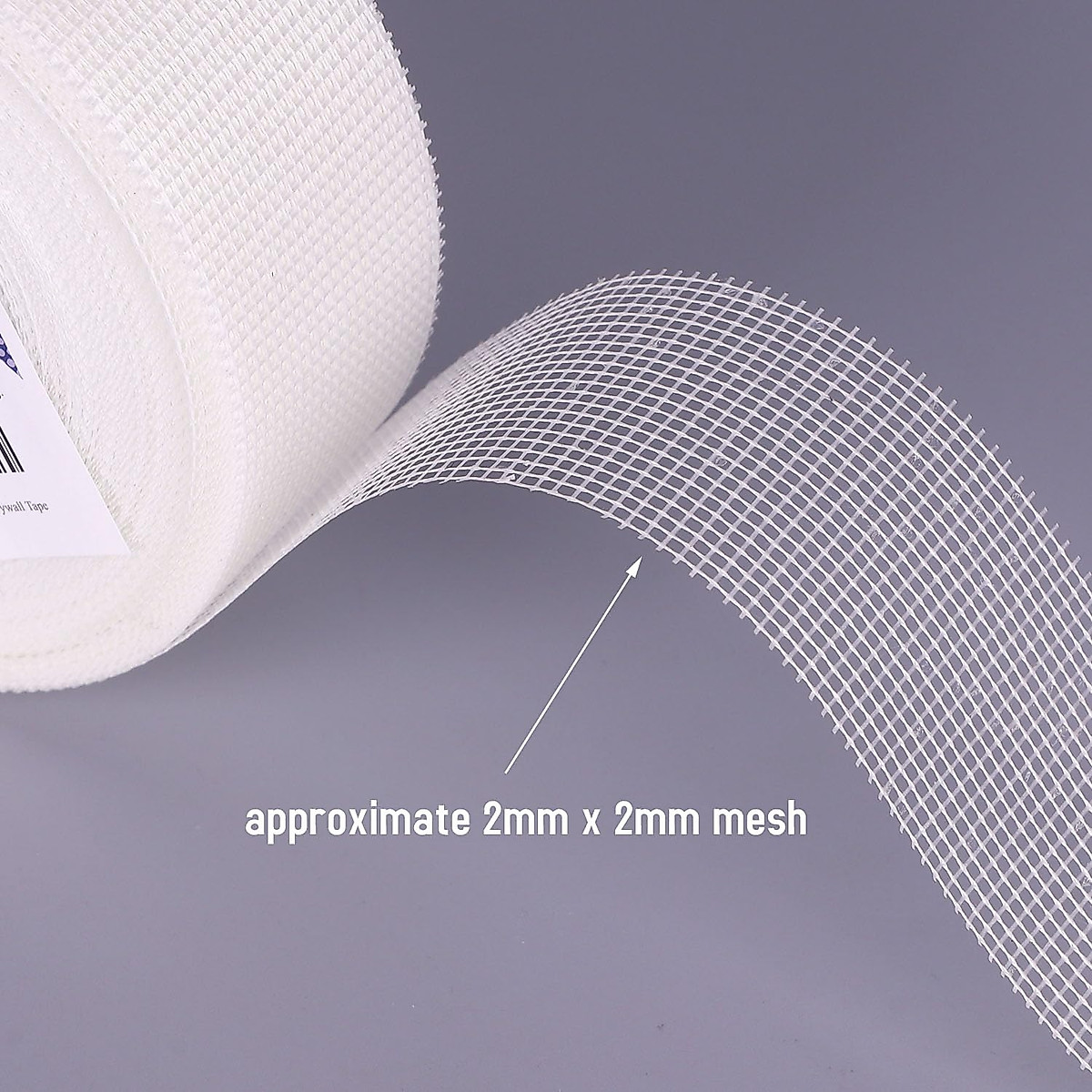nicestrong Drywall Joint Tape (2inch X 164ft) Self Stick Repair Mesh Tape Fiberglass Drywall Patch Hole Heavy Duty Wall Repair Mesh Spackle Tape Wall Crack and Seam Repair Drywall Tape