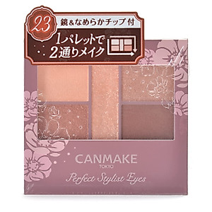 CANMAKE Perfect Stylist Eyes, 5-Color Eyeshadow Palette 0.10 oz (3.0 g) (23 Almond Canelé)