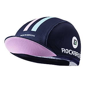 ROCKBROS Men's Cycling Cap Breathable Sun Proof Helmet Liner Hat Blue Purple