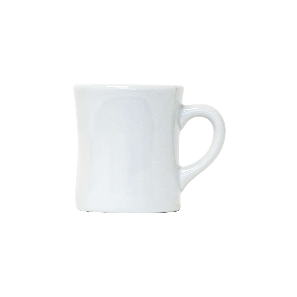 Tuxton Mugs, Cups & Saucers Porcelain White 9-Ounce Diner Mug, Case of 24, Bright White; Scratch Resistant; Chip Resistant; Lead & Cadmium Free; Dishwasher, Microwave, Oven Safe