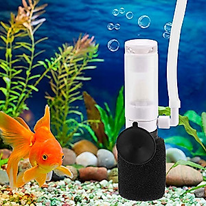 bizofft Multi-Layer Sponge Filter Bio Fish Tank Filter 3-in-1 Purified Aquarium Filter, Round for Aquarium Fish Tank