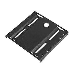 Qtqgoitem Metal 2.5 Inch to 3.5 Inch ATX SSD Mounting Adapter Bracket Holder Black (model: 9d8 f83 d1a abb db7)