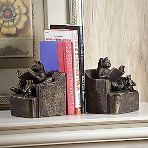 SPI Home Reading Friends Cat & Mouse Bookends Pair