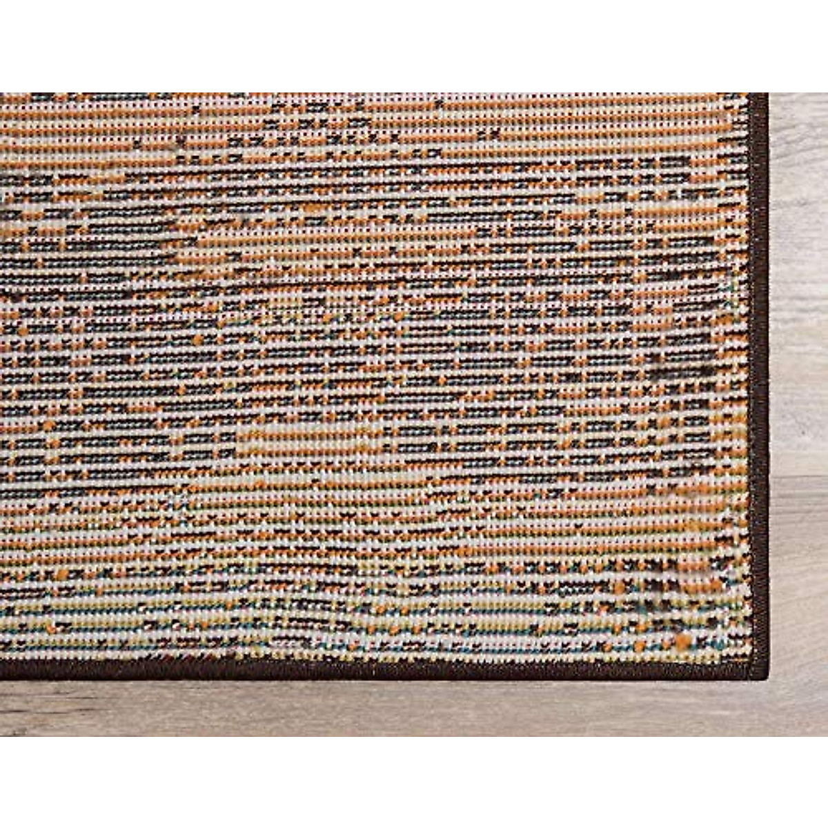 Unique Loom Jardin Collection Colorful, Vibrant, Abstract Watercolor Area Rug, Square 8' 0" x 8' 0", Multi/Beige