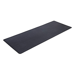 Exercise Equipment Mat for Under Treadmill, Stationary Bike, Rowing Machine, Elliptical, Fitness Equipment, Home Gym Floor Protection, 30" x 78", Black