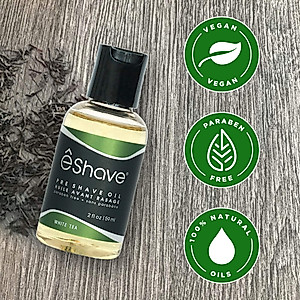 eShave Pre Shave oil for men- protects from shaving irritation and razor burn- for smoothest shave and silky skin- All Natural Shaving oil 2 oz
