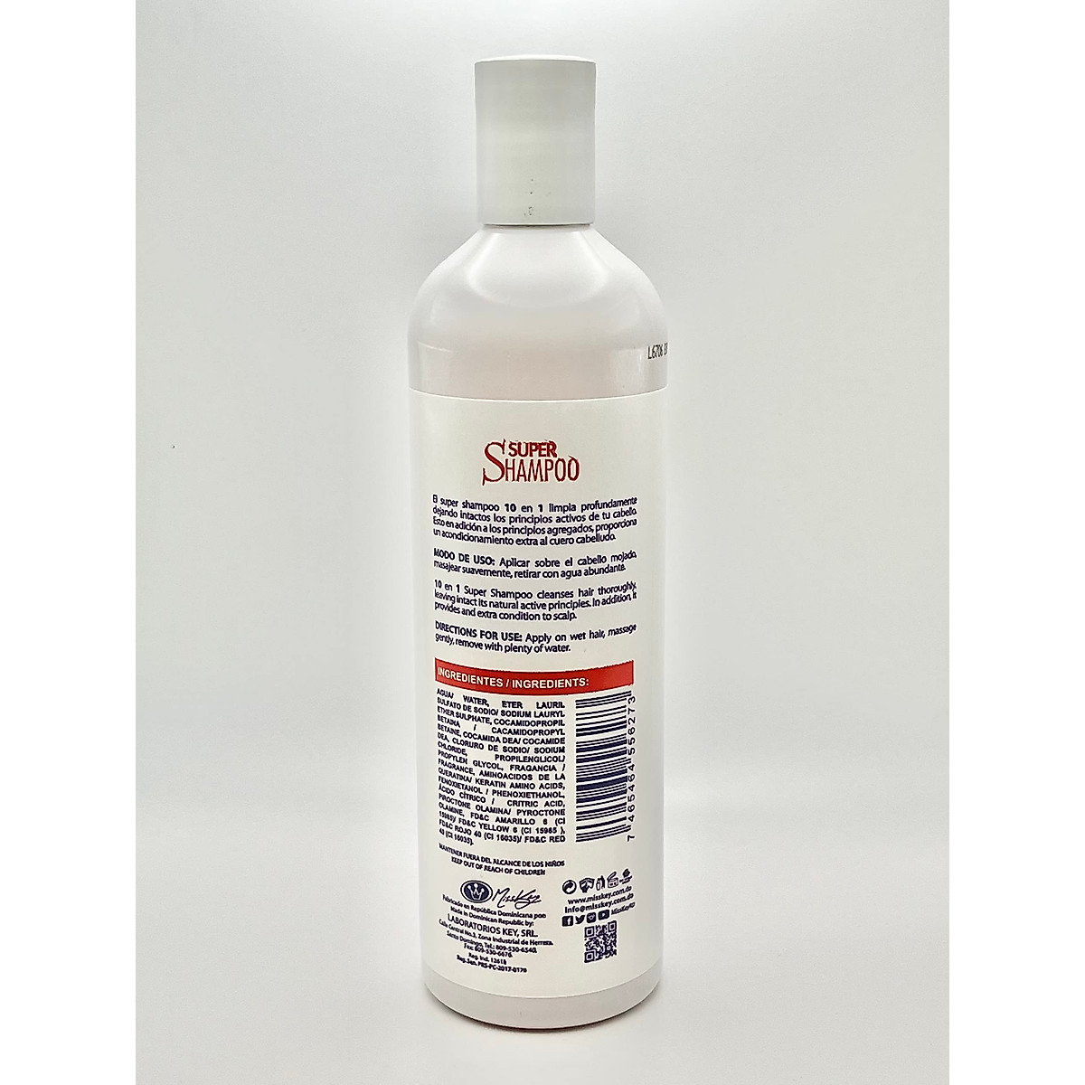 10 In 1 Super Conditioning Shampoo by Miss Key, 16 oz.
