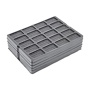 Flying Buffalo Game Piece Counter Trays (5-Pack); War Game and Board Game Storage Sorting Organizers, Aegis Collection