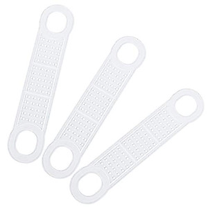 AUEAR, 100 Pack Clear Non-Slip Rubber Clothes Hanger Grips Clothing Hanger Strips for Wood Plastic Hangers Home Stores Use