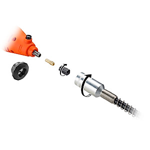 Mastergrip 1.1-Amp Variable Speed Steady-Grip Rotary Tool with 215-Piece Accessory Kit, Electronic Speed Adjust, and Carrying Case - 790461ECE