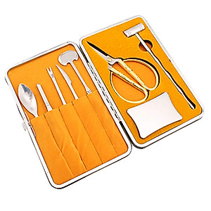 Cabilock 8pcs Seafood Tools Set Lobster Crackers and Picks Stainless Steel Seafood Forks Crab Leg Cracker Shrimp Tools Silver