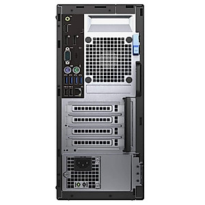 Dell Optiplex 7040 Tower Desktop Computer | Quad Core Intel i7 (3.4) 32GB DDR4 RAM 500GB PCIe M.2 NVMe + 2TB HDD| Windows 10 Professional New 22in LCD Monitor Home or Office PC (Renewed), Black