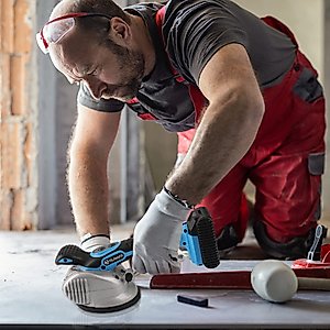 Tile Vibration Machine Installation Tool - YSJWAER Automatic Leveling Vibrator Tiling Suction Cup 6 Speeds Adjustable 10000mAh 18000r/min