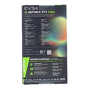 EVGA GeForce RTX 2060 SC, Overclocked, 2.75 Slot Extreme Cool, 70C Gaming, 06G-P4-2062-KR, 6GB GDDR6