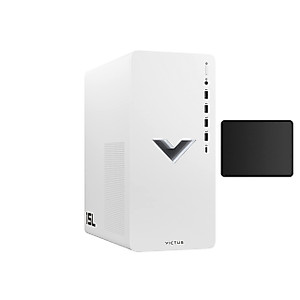 HP 2022 Newest Victus 15L Gaming Premium Desktop | Intel Core i5-12400 12 cores | 16GB RAM | 512GB SSD | NVIDIA GeForce GTX 1660 Super | Windows 11 Home | White | with Mouse Pad Bundle