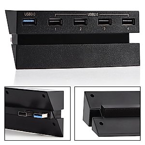 USB Hub 5-Port Portable Wear-Resisting Compatible with Game Console