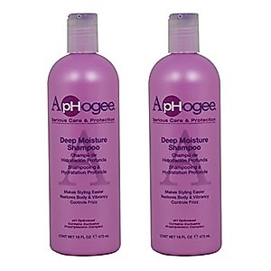 ApHogee Deep Moisture Shampoo 16oz (Pack of 2)