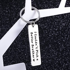 Gifts for Brother Big Brother Gift Cute Keychain Birthday Brother Gifts from Sister Anniversary Graduation Gifts for Him Step Brother Men Brother in Law Christmas Halloween Gifts