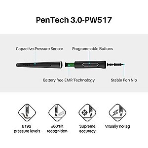 HUION Kamvas 22 Plus QLED Drawing Tablet with Full-Laminated Screen USB-C Connection 140% sRGB Tilt, 21.5 inch Graphics Art Tablet for Artist & Designer, Work with Mac, Windows, Linux & Android