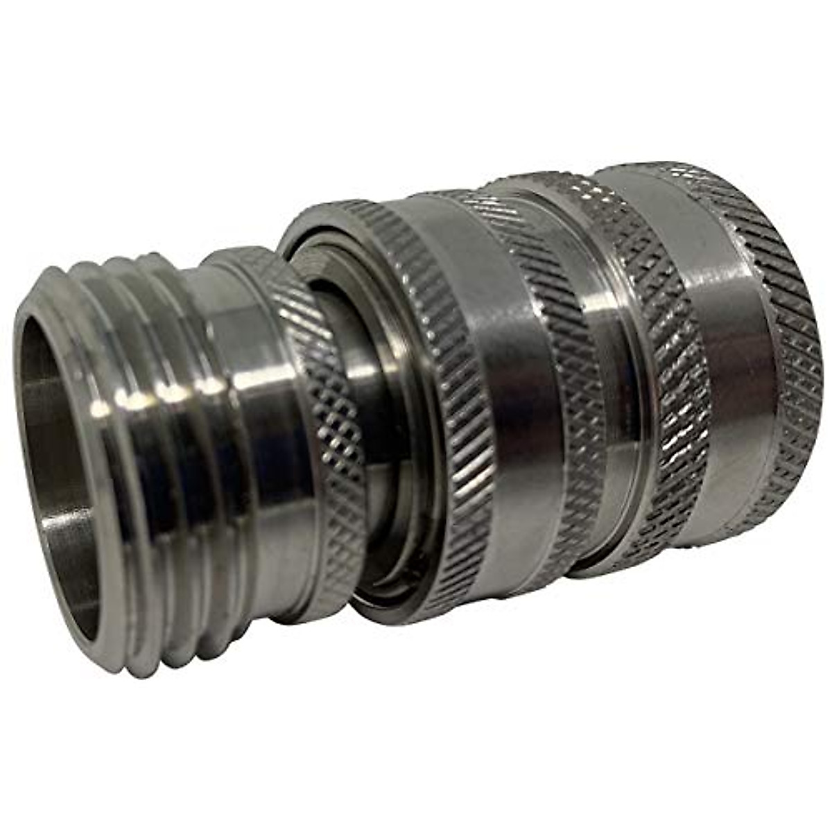 MTM Hydro Garden Hose Adapter 4 Piece 3/4” Quick Connect Fittings Kit, Stainless Steel High Pressure Couplings and Connectors for Pressure Washers and Car Detailing, 2x2