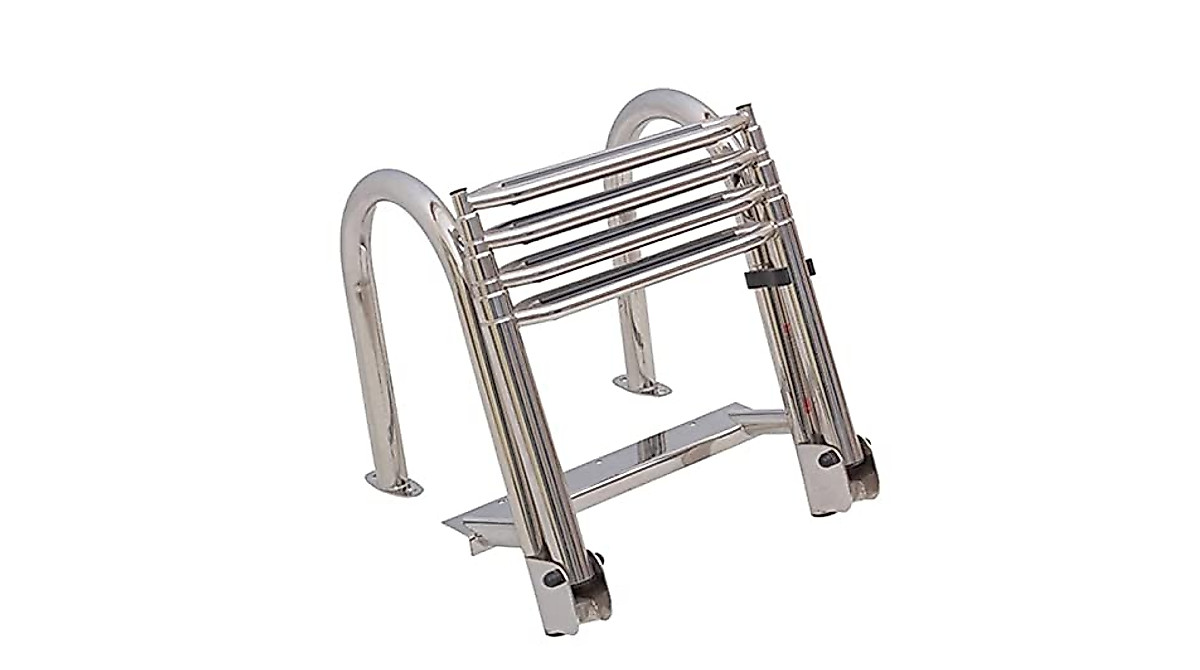 Portable 4-Step Telescoping Boat & Pool Ladder - Swim Dock