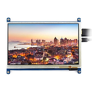7 inch 800×480 Capacitive Touch Screen HDMI Interface Custom Raspbian LCD Monitor Mini PC Supports Raspberry Pi 4 3 2 1 Model B B+ A+ & BeagleBone Black & Banana Pi/Banana Pro @XYGStudy