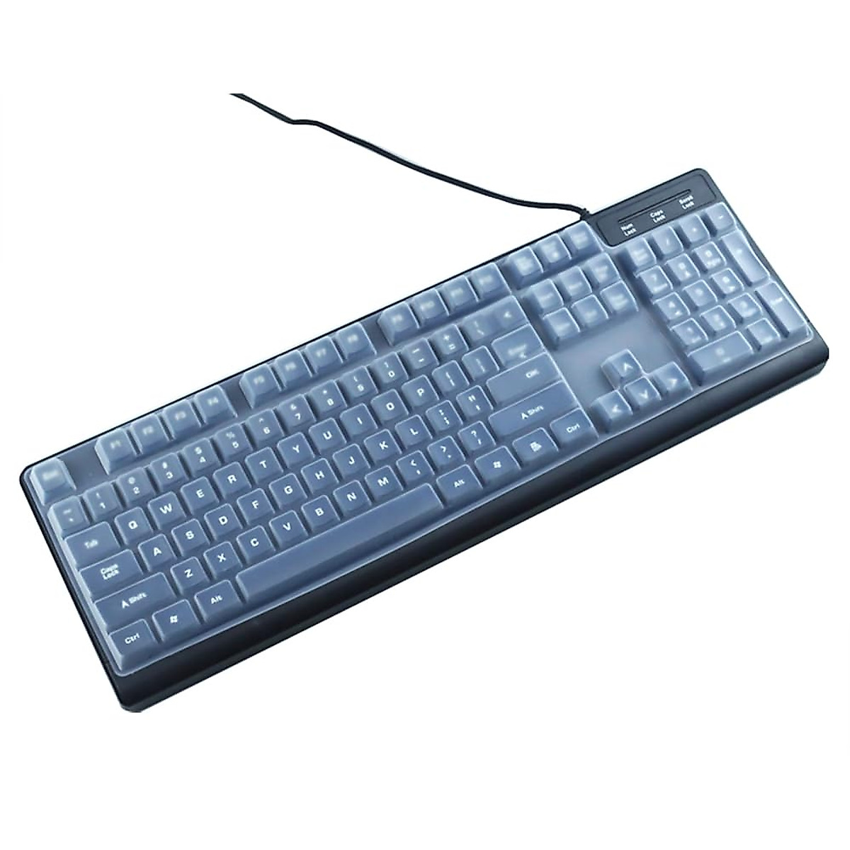 Keyboard Skin Compatible with Corsair K60 RGB Pro/Corsair K60 RGB Pro SE/Corsair K60 RGB Pro Low Profile Mechanical Gaming Keyboard, Corsair Wired K60 RGB Pro Mechanical Gaming Keyboard (Clear)