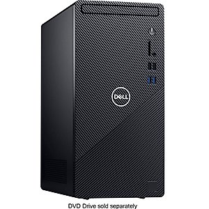 Dell 2021 Newest Inspiron 3000 Desktop Computer, Intel Quad-Core i3-10100 Processor Up to 4.3Ghz, 8GB DDR4 RAM, 1 TB HDD, Wi-Fi, SD Card Reader, HDMI, VGA, Win10 Home, Black