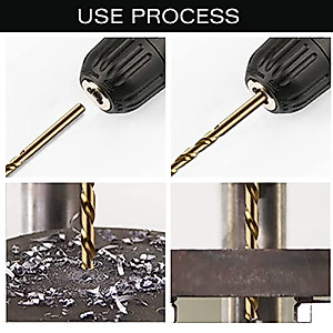 NewShark 9/64" Cobalt Drill Bits, 10 Pack of M35 HSS Metal Drill Bit Set for Hard Metal, Stainless Steel, Cast Iron,Cobalt Drill Bits with Storage Case