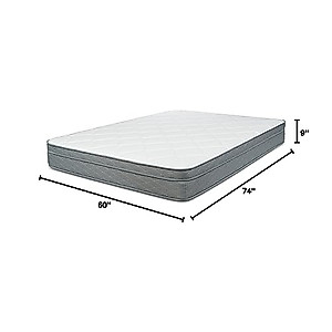 DREAMFOAM Bedding Doze 9" Eurotop Mattress-Medium Comfort, Short Queen