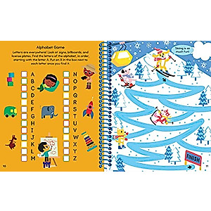 Wipe Clean Preschool Activity Book for Kids Ages 3 to 5: ABCs, Counting, Opposites, Shapes, Tracing, Pen Control and More (Start Little Learn Big Series)