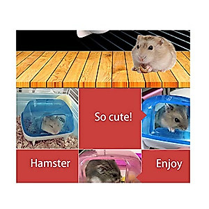 JSM 2 PCS Small Animals Bathroom, Sand Bath Container, Pet Bathroom for Dwarf Hamster/Mouse/Chinchilla/Rat/Gerbil