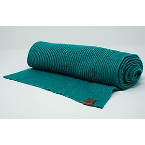 Borges & Scott Pure Cashmere Scarf - 100% Cashmere - Made in Nepal - Teal