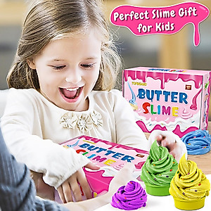 15 Pack Butter Slime Kit for Kids, Stress Relief Toys for Boys & Girls, Scented DIY Slime Toy for Party Favor, Soft and Non-Sticky, Birthday Gifts Prize for Girl Boys Kids 6 7 8 9 10 11 12