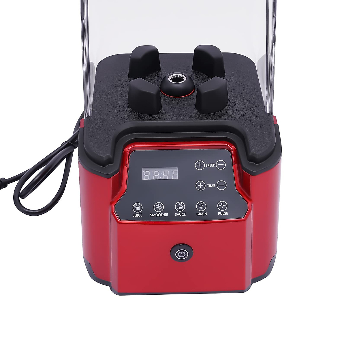 HinLIaDa Commercial Quiet Blender, 2200 Watt Professional Countertop Blender with 80oz Pitcher And Self-Cleaning High-Speed Blenders for Puree, Ice Crush, Shakes And Smoothies, Red