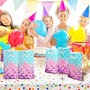 30PCS Mermaid Goodie Bags Party Favor Bags Candy Bags Gift Bags for Kids Girls Birthday