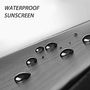 VAlinks Patio Egg Chair Cover with Zipper Buckle & Drawstring, Waterproof Windproof Anti-UV Outdoor Swing Hanging Chair Cover for Wicker Egg Swing, Black