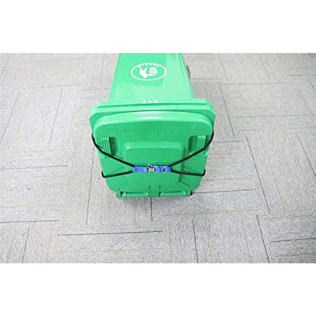Koolist Trash Can Lid Lock, Suitable for 45 Gallon trash cans ( BIN NOT INCLUDED ). The Heavy Duty Locking System Will Secure Your Garbage Bins against Unwanted entry by Scavenging Animals