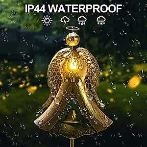 Homight Solar Metal Angel Stake Grave Decorations for Cemetery Perfect as Angel Remembrance & Sympathy cemetary Grave Decorations Gifts for Pets and Lost Love Ones