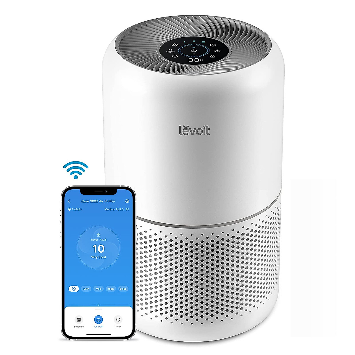 LEVOIT Air Purifiers for Home Bedroom, Smart WiFi, Auto Mode, Covers Up to 1095 Ft² & OasisMist 1000S (10L) Smart Humidifier for Home Large Room Bedroom, Last 100 Hours