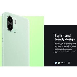 Xiaomi Redmi A1 Unlocked 4G Volte Cellphone,2GB RAM + 32GB ROM,6.52" Display, 8MP Camera,5000mAh Battery with 10W Fast Charging Smartphone (Blue)